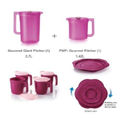 Tupperware: Giant Pitcher/Pitcher/Mugs/Tray | Lazada