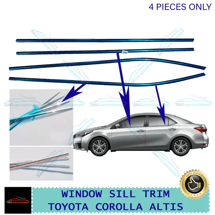 Toyota Corolla Altis 2014, 2015, 2016, 2017, 2018 Stainless Steel ...