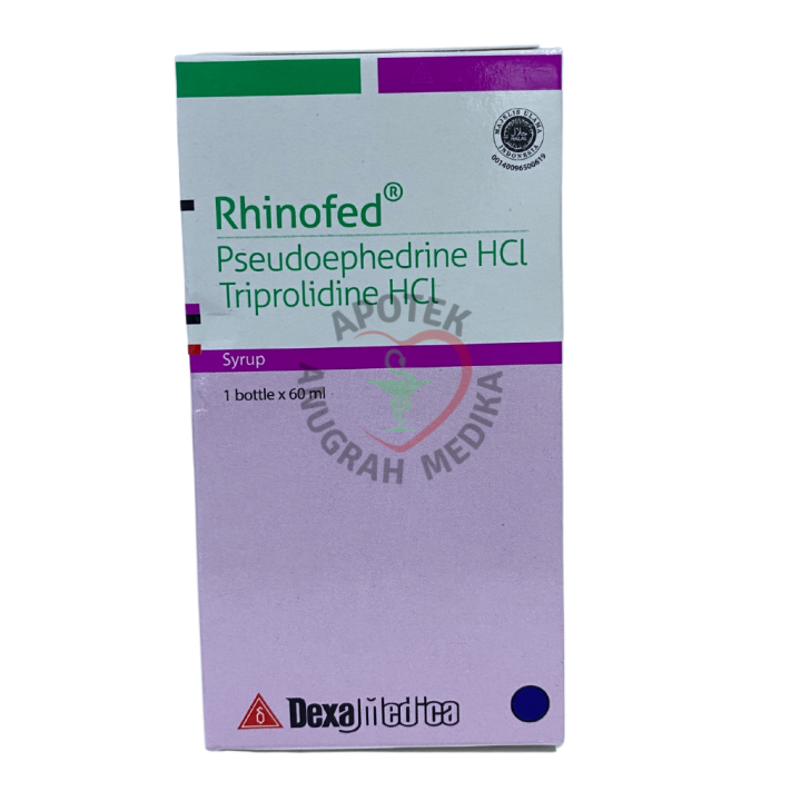 Rhinofed Sirup 60 mL - Obat Flu, Pilek, Demam, Hidung Tersumbat ...