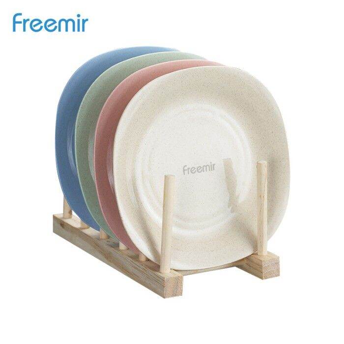 freemir Piring Makan Wheat Straw Oval Plate Warna Warni Set 4 Pcs ...