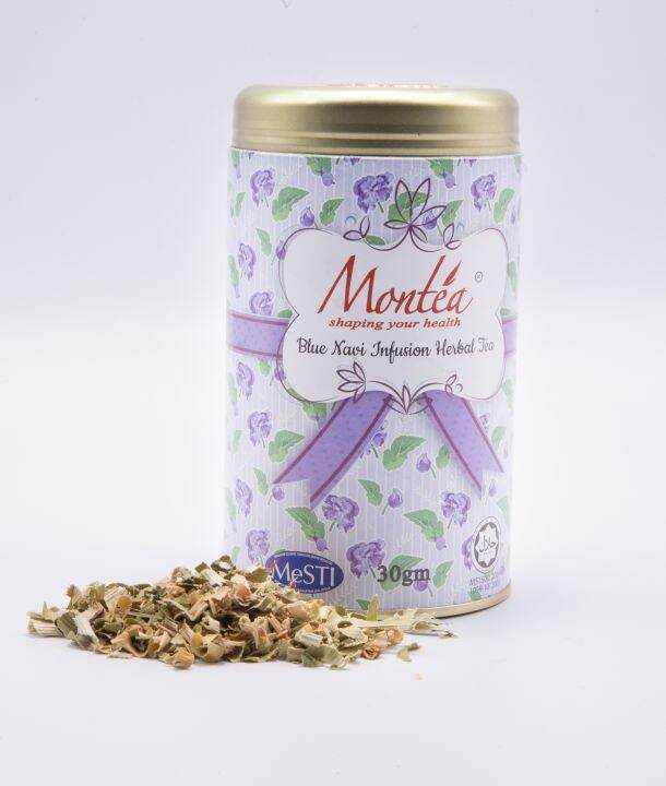 Montea Blue Navi Infusion Tea 30g (Butterfly Pea Flower/Pandan Leaves ...