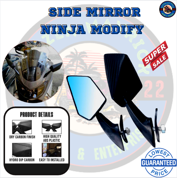 HONDA PCX 160 1 pair Side Mirror Ninja Modify HMA 8mm Clear 1:1 Adjustable Made in Thailand Side ...