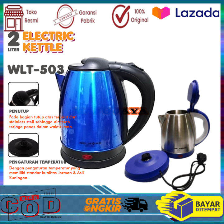 Kettle Listrik / teko listrik WELHOME 2 Liter WLT 503 | Lazada Indonesia