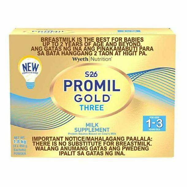 S-26 PROMIL GOLD® THREE 1.8kg (Feb 2024 exp) Powder Milk Drink S26 GOLD ...