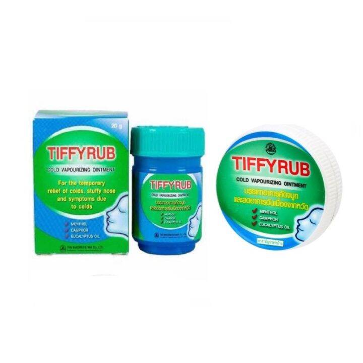 [แท้💯%] TIFFYRUB ทิฟฟี่รับ บรรเทาอาการ คัดจมูก วิงเวียนศีรษะ ขนาด 6 ...