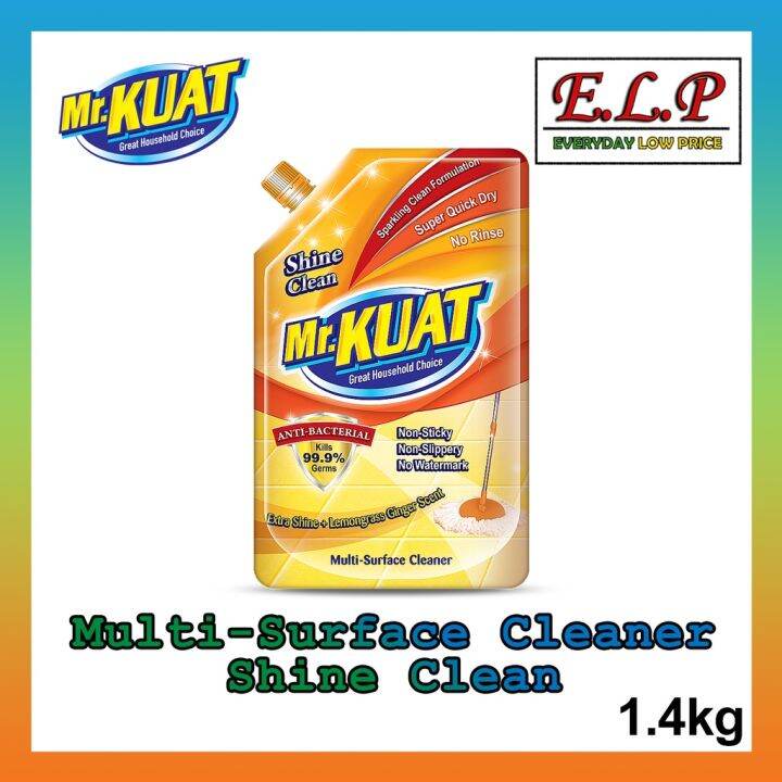 Mr. KUAT Multi-Surface Cleaner Shine Clean 1.4L | Lazada