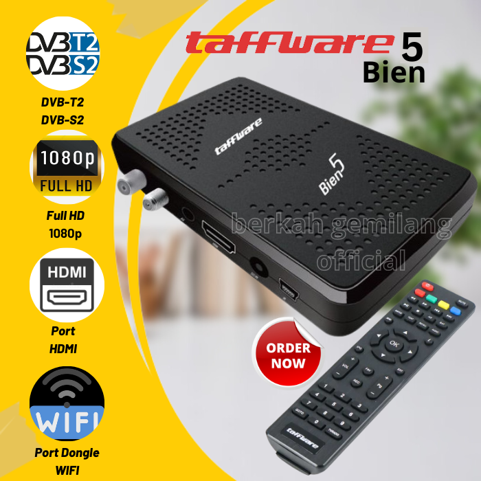 Taffware Bien5 Set Top Box TV Digital 1080P DVB-T2+S2, Digital Set Top ...