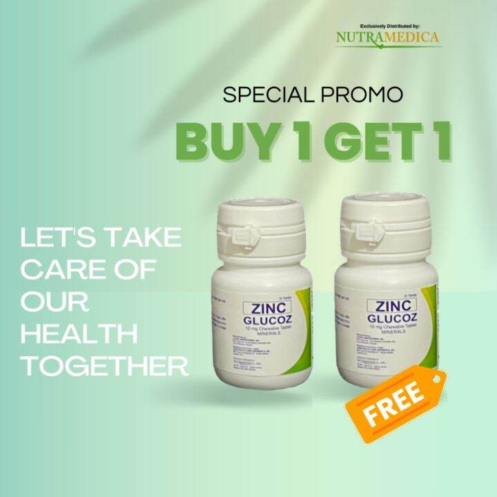 Glucoz (70mg Zinc Gluconate) Chewable Tablet I Vitamins I Zinc I Food ...