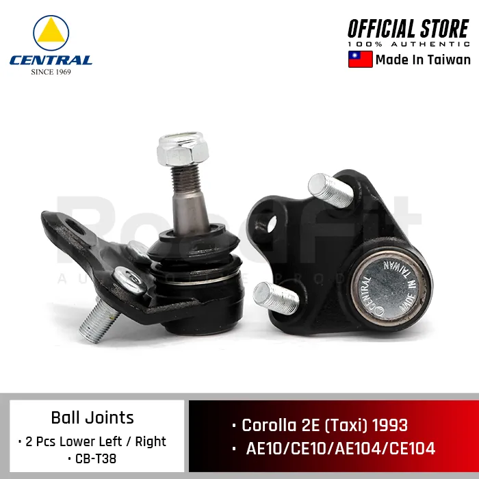 Central Ball Joints For Toyota Corolla 2E 1993, Lower Right/Left, 2 ...