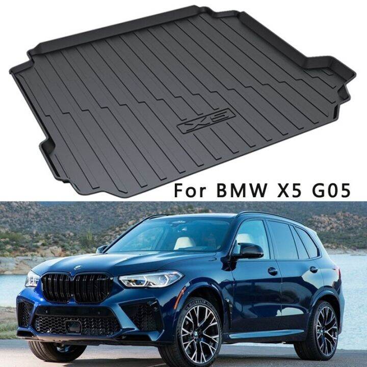 แผ่นซับของบรรทุกหีบใส่ของ TPU สำหรับรถยนต์เฉพาะสำหรับ BMW X5 G05อุปกรณ์เสริมแผ่นกันน้ำอุปกรณ์ ...