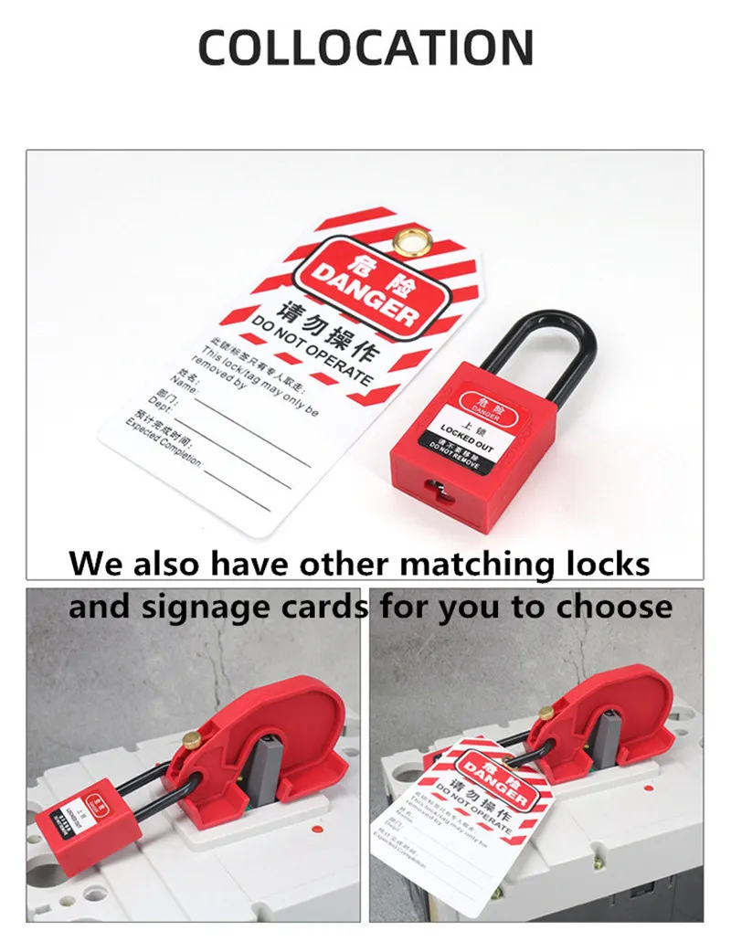 Safety Lockout ABS Big Large Molded Case Circuit Breaker MCB MCCB Lock ...