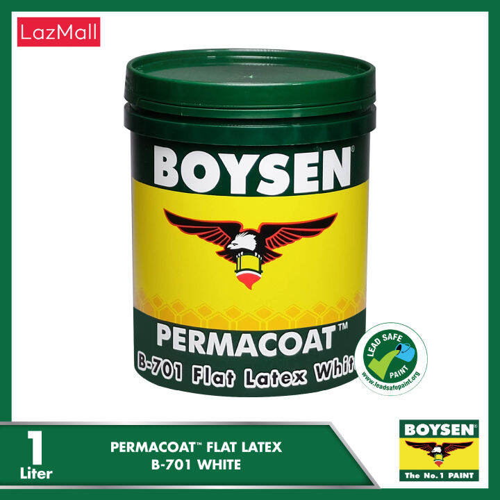 BOYSEN Permacoat Flat Latex White B701-1L | Lazada PH