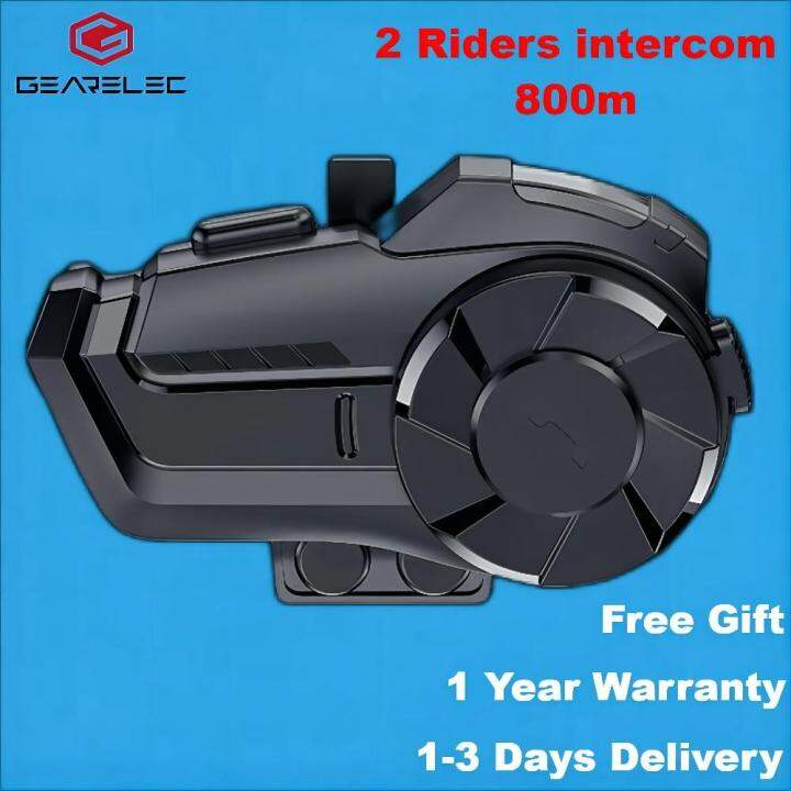 HY1001 Bluetooth Motorcycle Helmet Intercom Headset IP65 Waterproof BT5 ...