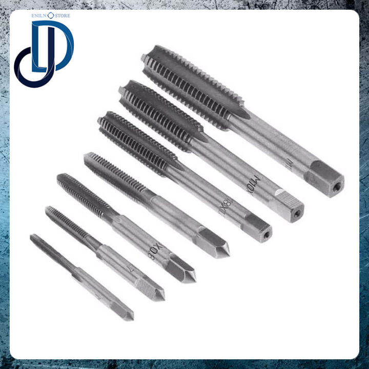 Mata Bor Pembuat Ulir Baut HSS Drill Tap Bits Set isi 7Pcs | Lazada Indonesia