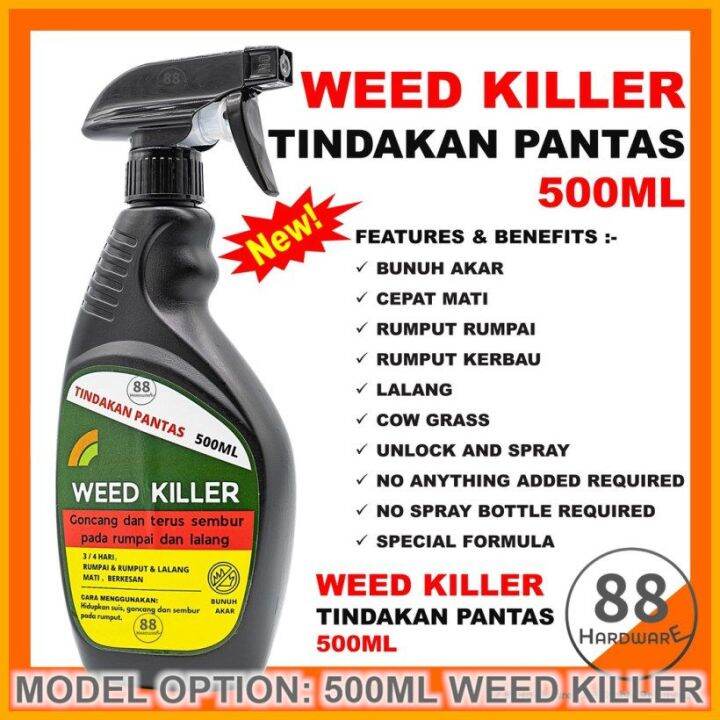 500ml Spray Racun Rumput Rampai Racun Rumput Racun Roundup Racun Rumput ...