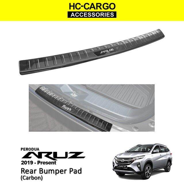 Perodua Aruz 2019-Present Rear Bumper Pad (Carbon) | Lazada