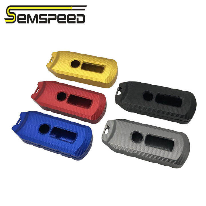 SEMSPEED Motorcycle CNC 3D Remote Control Key Chain Cover Bag For Honda ...