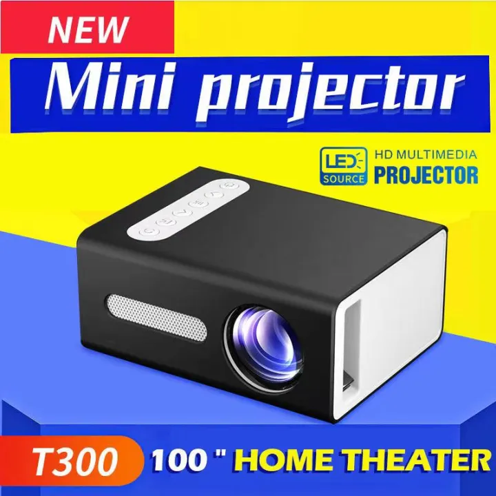 hot Projector HD 1080P Portable Mini T300 Home Theater Cinema Led ...