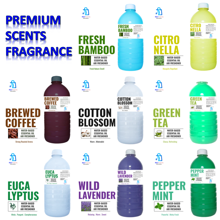R&Y Family Premium Scents 1 Liter water based fragrance essential oil ...