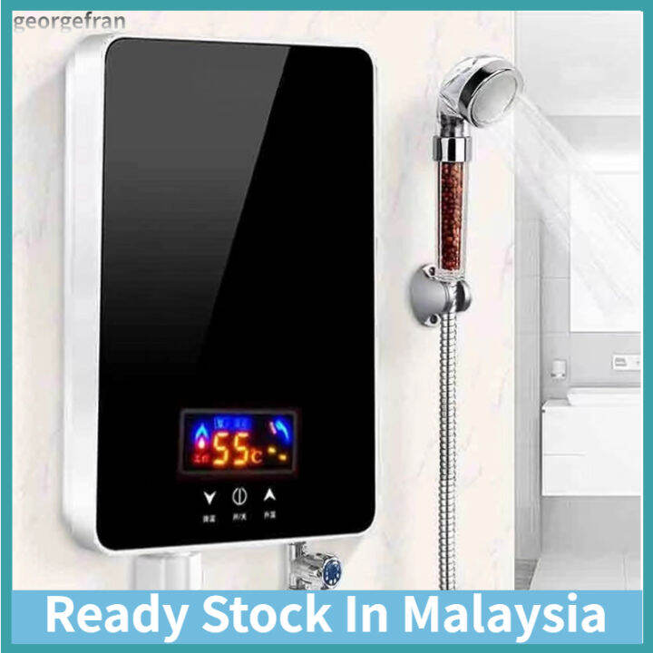 LCD touch screen electric water heater 6000w constant temperature speed ...