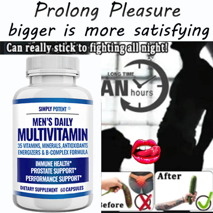 Men's Daily Multivitamin (120 Capsules) na may Minerals at Antioxidants ...