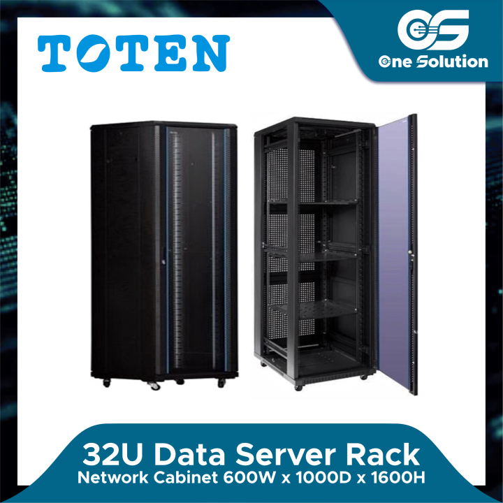 TOTEN 32U Cabinet 600WX1000DX1600H Data Server Rack /Server Data Rack ...