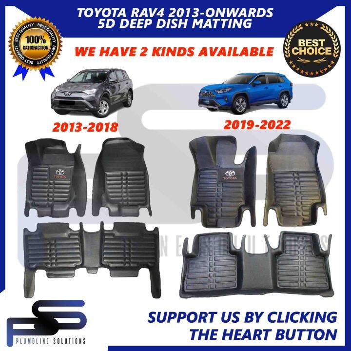 5D Deep Dish Matting for Toyota RAV4 2013 2014 2015 2016 2017 2018 2019 ...