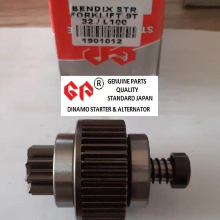 Bendix Starter Forklift 9T gigi 9 32mm panjang 100mm GP 1901012 ...