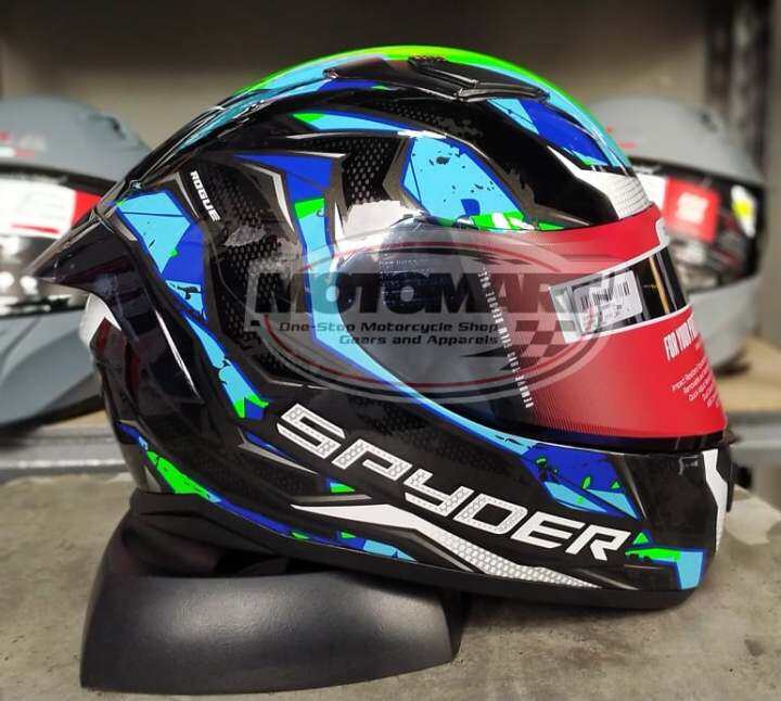 SPYDER HELMET HE ROGUE GD3721 B S (BLACK/BLUE S2) | Lazada PH