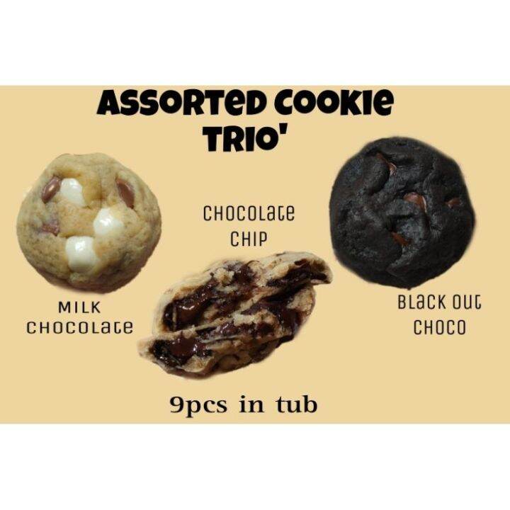 Assorted Cookies (Trio) 9pcs per tub | Lazada PH