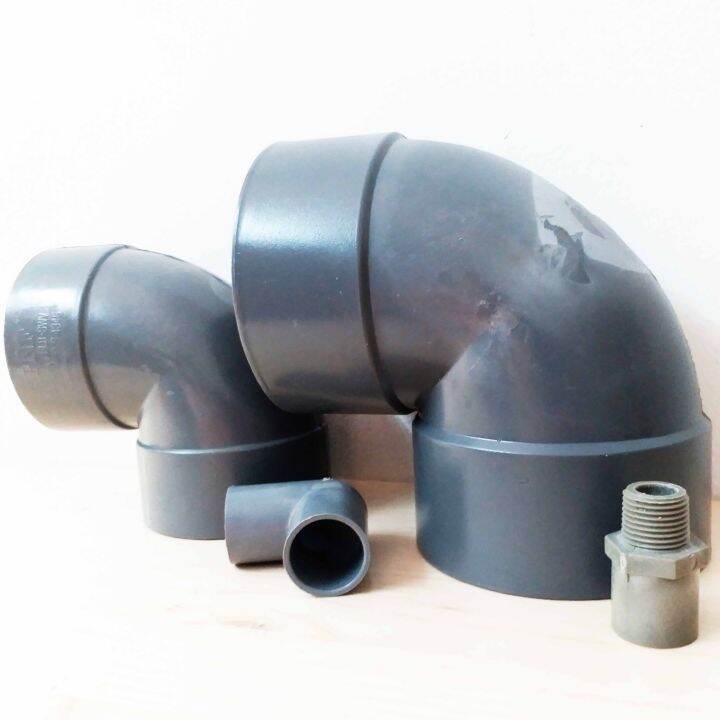 PVC PIPE FITTING ELBOW GREY/ PVC 90-DEGREE ELBOW 6”( 150MM ) | Lazada