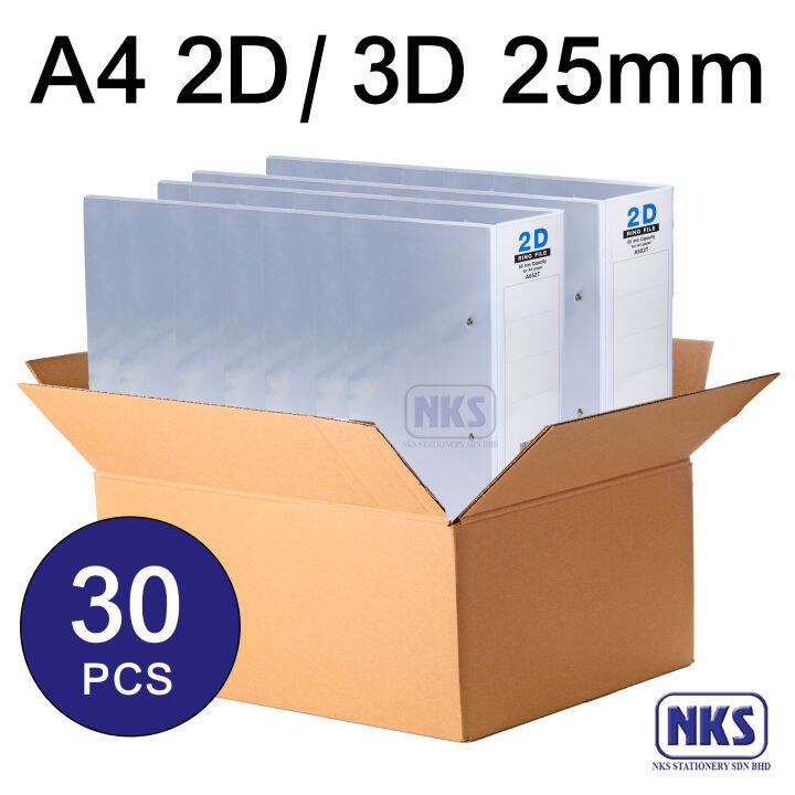 A4 PVC 2D/3D RING FILE - 25MM (1 CTN OF 30 PCS) | Lazada