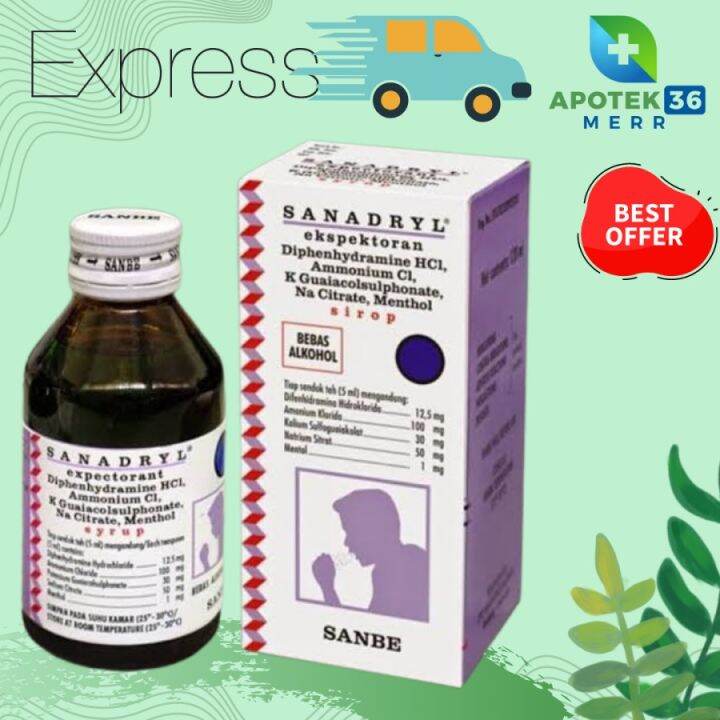SANADRYL EXP 60ML 120ML | Lazada Indonesia