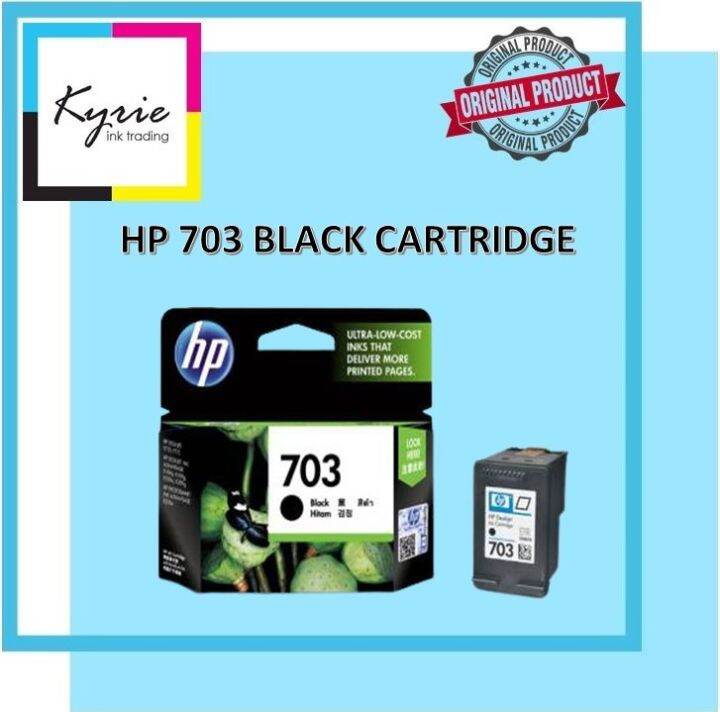 HP 703 Black Original Ink Advantage Cartridge | Lazada PH
