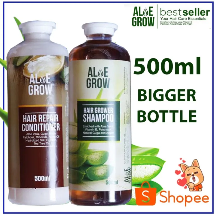 Orig 500ml Combination Aloe Grow Hair Grower Shampoo and Hair Repair ...
