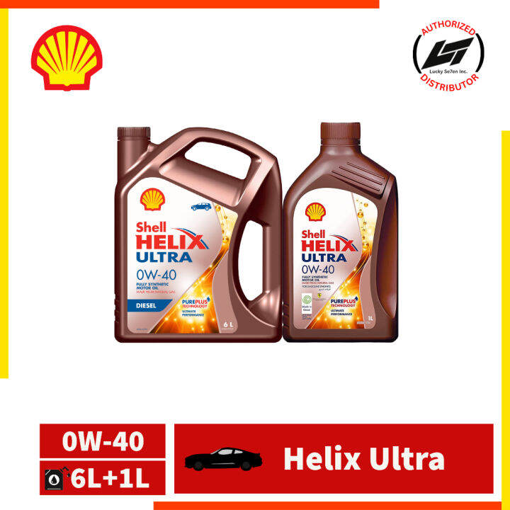 Shell Helix Ultra Diesel 0W-40 6L + 1L | Lazada PH