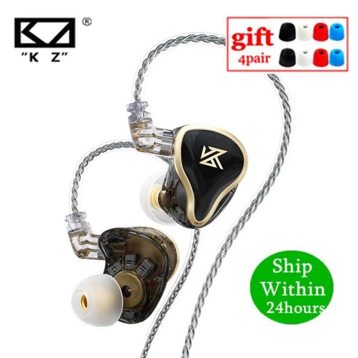 KZ ZAS 16 Unit Hybrid In-ear Earphones 7BA 1DD PCB Crossover Board Metal HIFI Headset Music ...