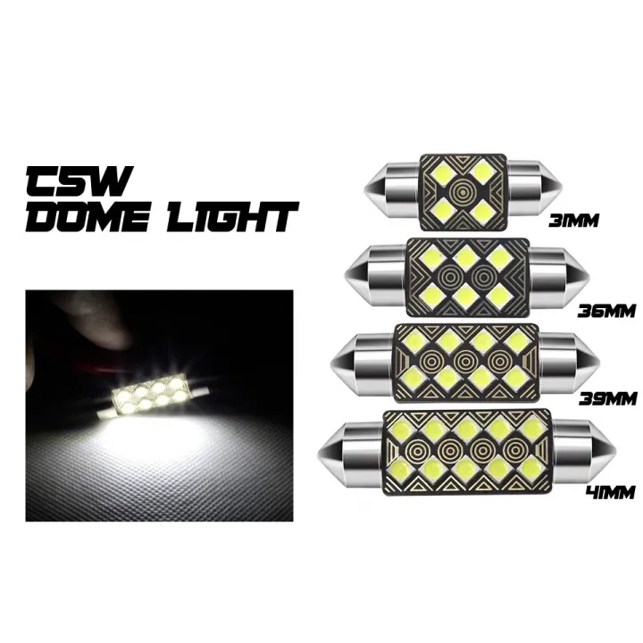 Car Dome Interior Light Bulb Room Roof LED Reading Bulb C5W 2835 SMD Festoon 1pcs 31 36 39 41mm ...
