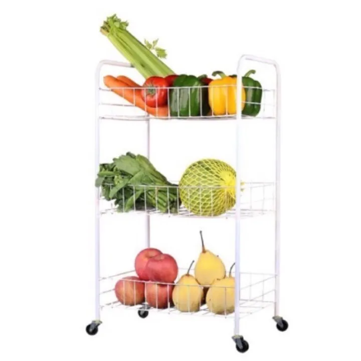 COD 3 Layer Storage Rack Mobile Kitchen Rack | Lazada PH