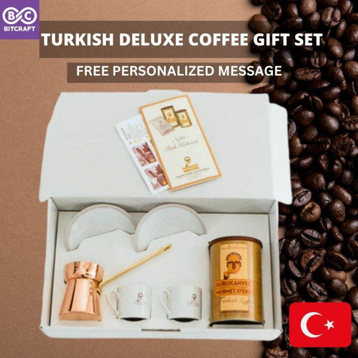Kurukahveci Mehmet Efendi Turkish Coffee Deluxe Gift Set Turkish Coffee ...