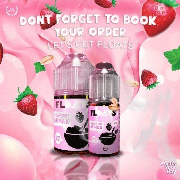 Floats Strawberry Oat Milk 60ML by IJC - Liquid Oats Strawberry ...
