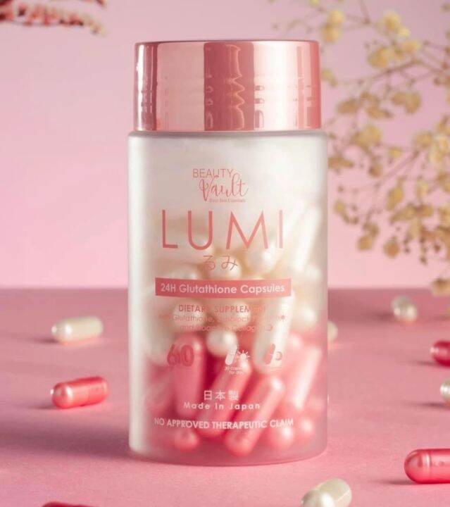 LUMI GLUTATHIONE LUMI 24H GLUTATHIONE CAPSULES BY BEAUTY VAULT 60 ...