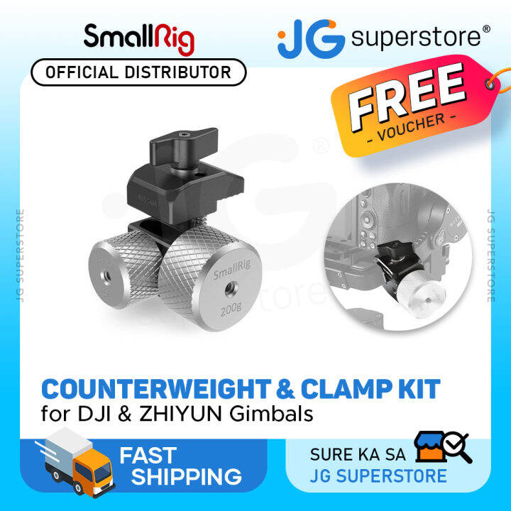SmallRig Quick Release Counterweight & Mounting Clamp Kit with 100g ...