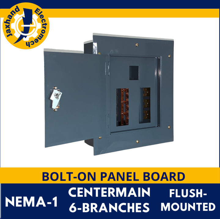 Panel Board 6 Branches Bolt-On Type Center-Main Flush-Mounted Gauge #16 ...