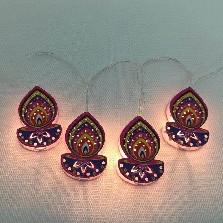 2023 Deepawali Light String Light lampu deepavali peacock Dewali ...