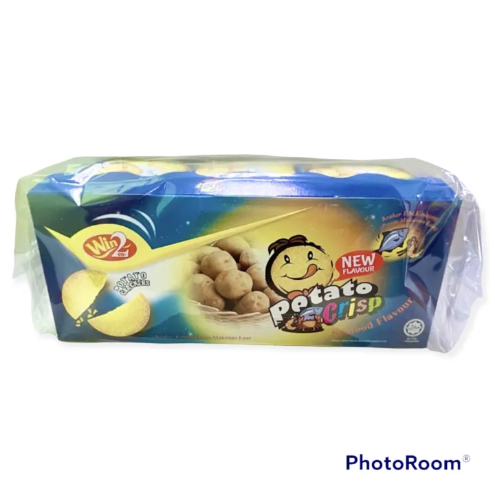 Win2 Potato Crisp Cracker Seafood Flavour 600g มันฝรั่งบางกรอบ รสซีฟู๊ด ...