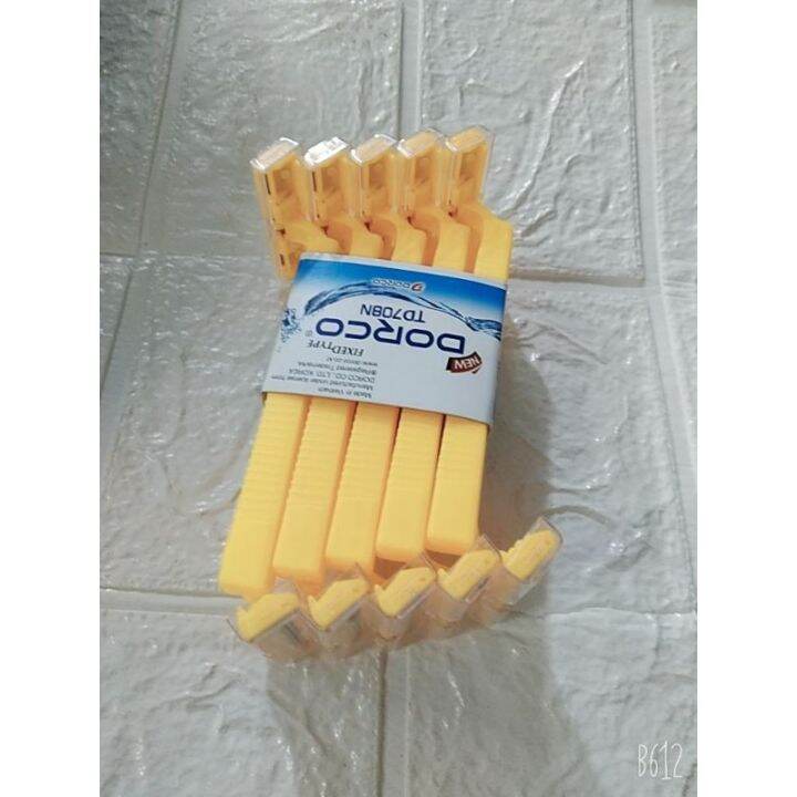 Dorco blade pang ahit td708m(yellow)10pcs per set | Lazada PH