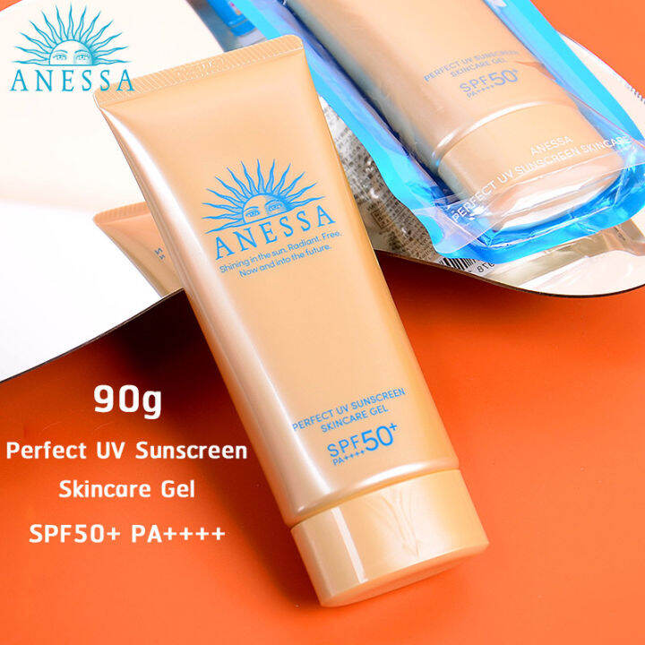 🔥SALE🔥 Anessa Perfect UV Sunscreen Skincare Gel N SPF50+/PA++++ 90g เจล ครีมกันแดด กันแดด ซัน ...