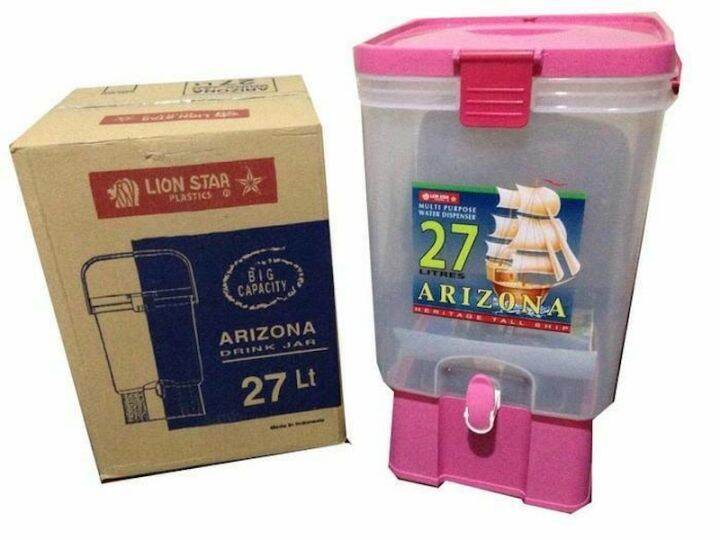 Dispenser Air Plastik Drink Jar Kran Arizona Lion Star 27 Liter ...