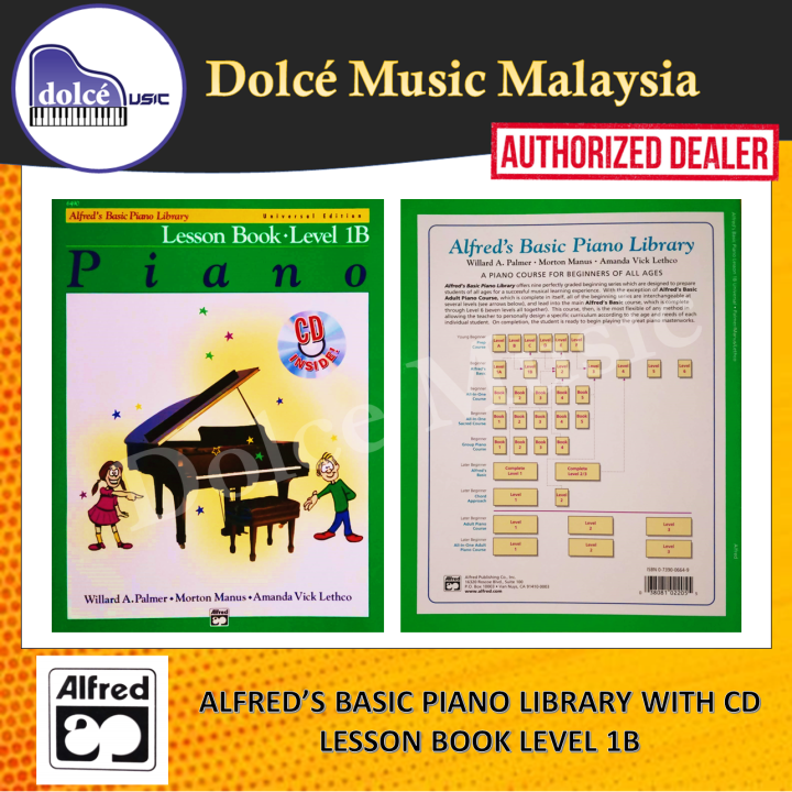Alfred - Alfred's Basic Piano Library With CD - Lesson Book Level 1B | Lazada
